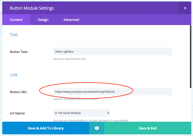 Enable lightbox for button elements in Divi Theme Builder | WordPress Plugin