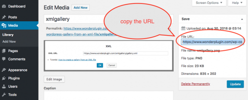 How to find the URL of media files uploaded to WordPress Media Library ...