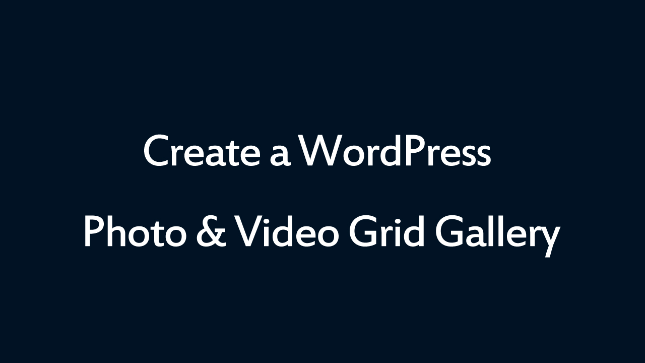 How to add a WordPress Grid Gallery in WPBakery Page Builder | WordPress Plugin
