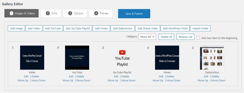 How to Create a WordPress Video Gallery with Thumbnails | WordPress Plugin