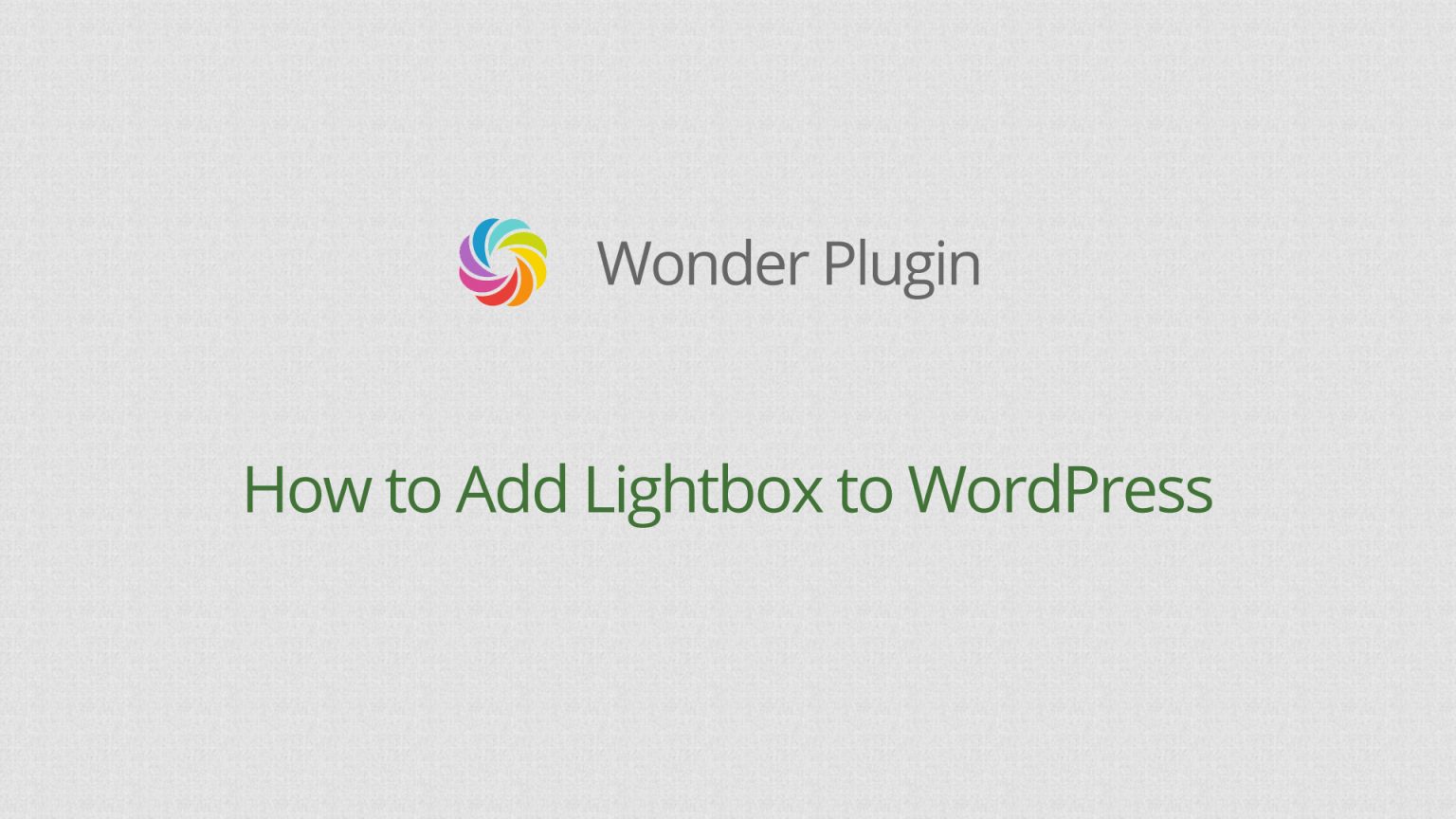 Responsive WordPress LightBox Gallery Plugin | WordPress Plugin