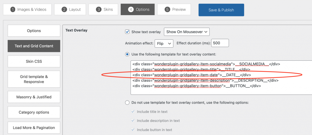 How to display the post date in WordPress Post Grid Gallery | WordPress Plugin